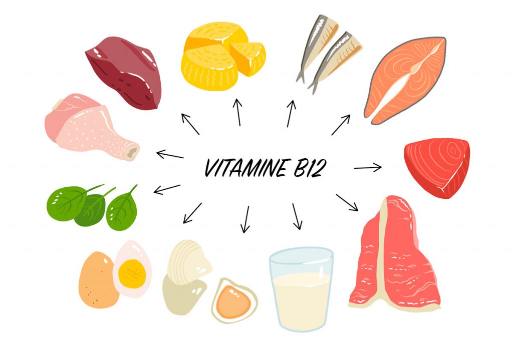 ≡ Vitamines B12 : Aliments, Propriétés, Bienfaits & Carences